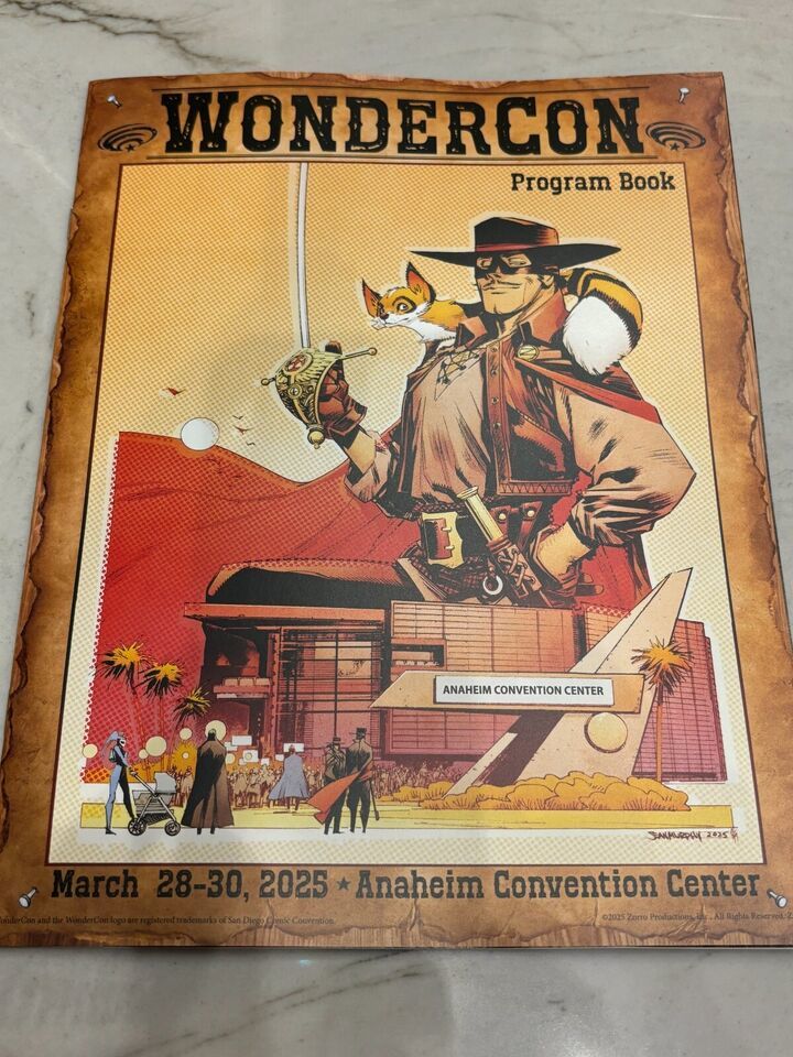2025 Wondercon Comic Convention Program - Zorro Cover - Comics ...