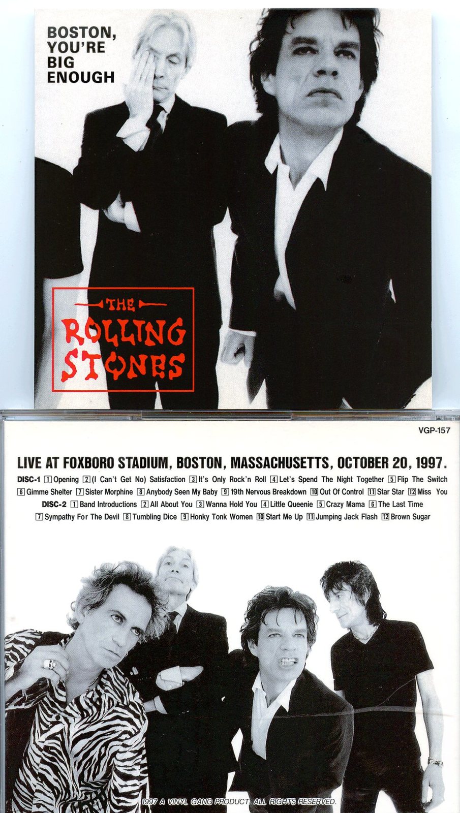 THE ROLLING STONES - Boston You're Big Enough ( 2 cd set ) ( Vinyl Gang ...