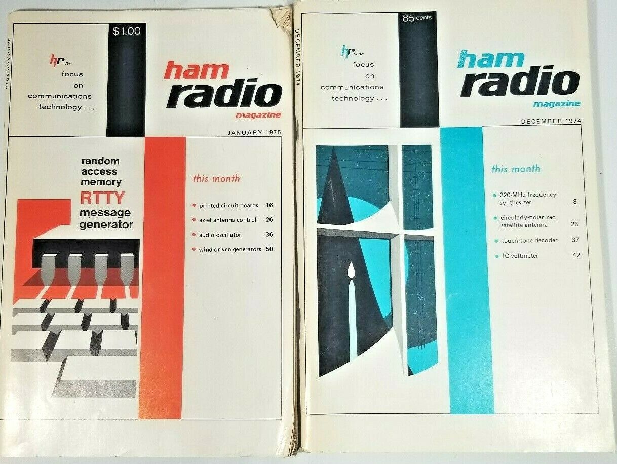 Ham Radio Magazine December 1974 and January and 50 similar items