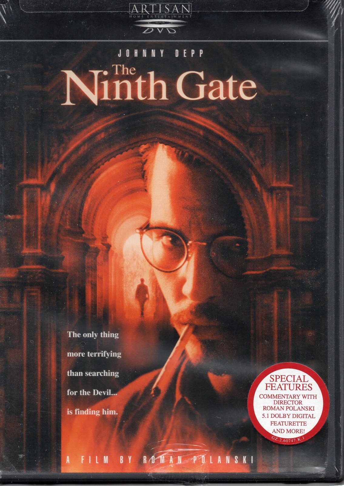NINTH GATE (dvd) *NEW* rare-book dealer is hired to locate demonic ...