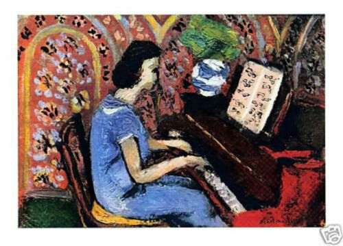 HENRI MATISSE 1939 LITHOGRAPH w/COA. Gift a pianist Exclusive MUSICAL ...