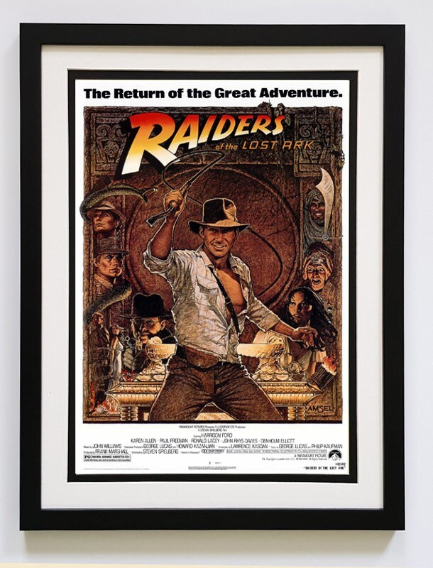 Indiana Jones Poster Framed Many Sizes available - Posters & Prints