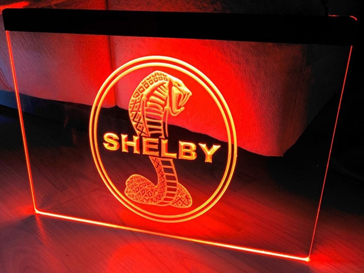 Shelby LED Neon Sign Hang Signs Wall Home Decor, Room, Garage Craft ...