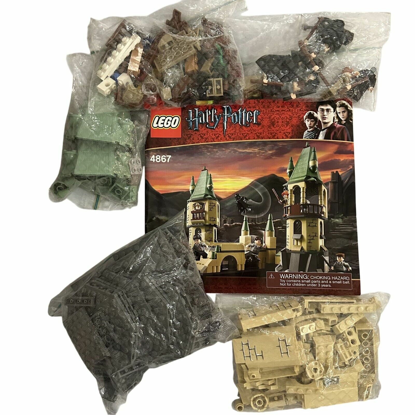 LEGO 4867 Harry Potter Hogwarts Castle Set 100% Complete with Minifigs ...