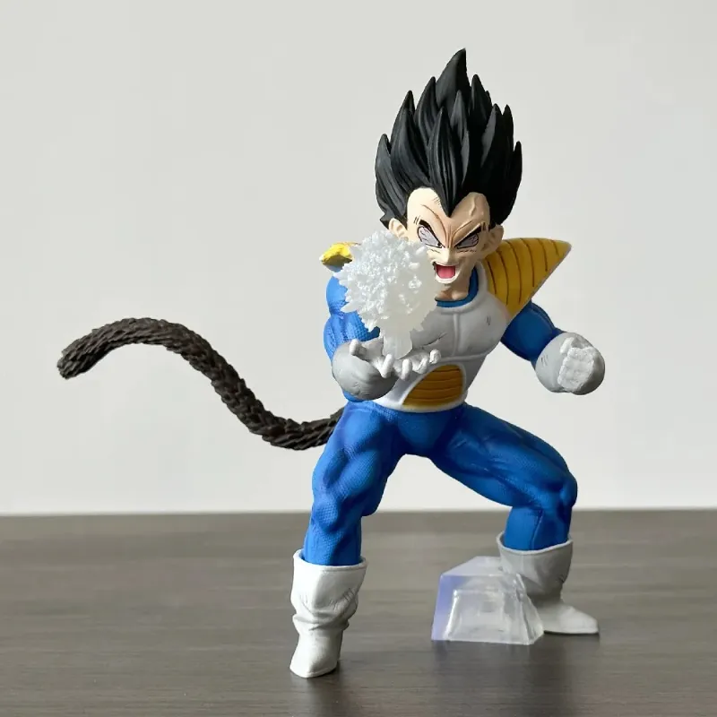 17CM Anime Dragon Ball Z Vegeta Figure Vegeta Statue with Artificial ...