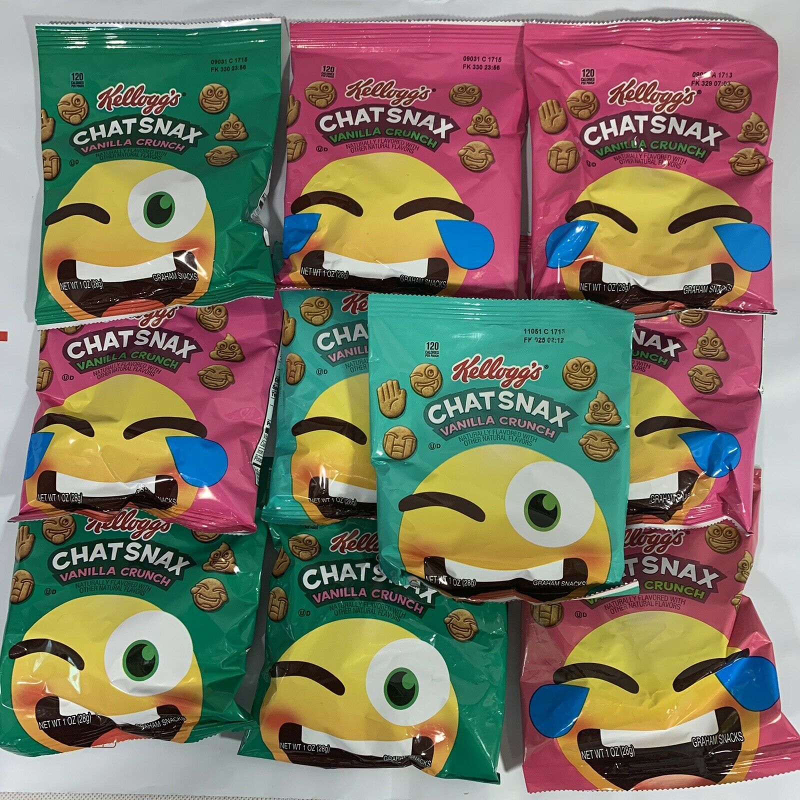 Kellogg's Chat Snax 10 - 1 oz Packs Kids Adults School Lunch Work Home ...