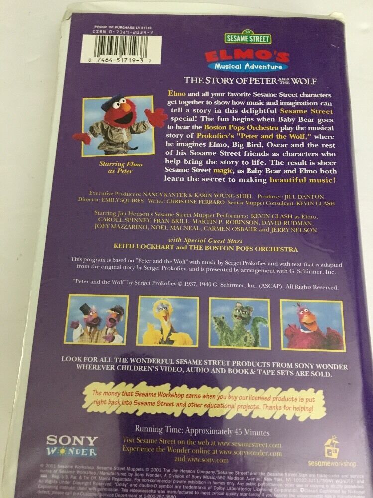Sesame Street-Elmo's Musical Adventure: The Story Of Peter And Lupo ...