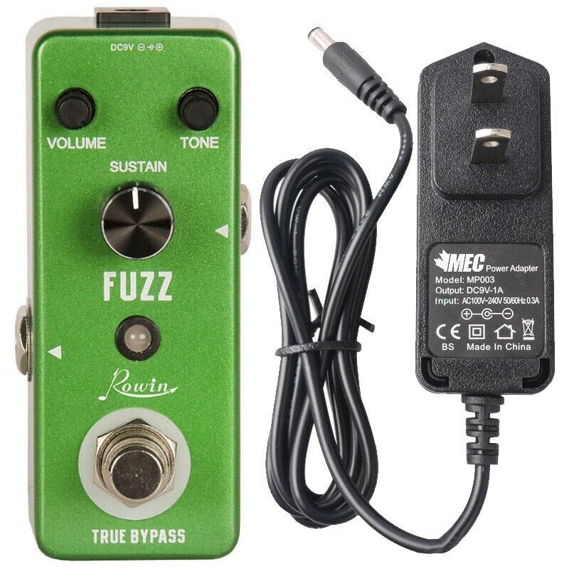 Rowin Firecream FUZZ + POWER Vintage Classic 70's Fuzz Guitar/Bass LEF ...