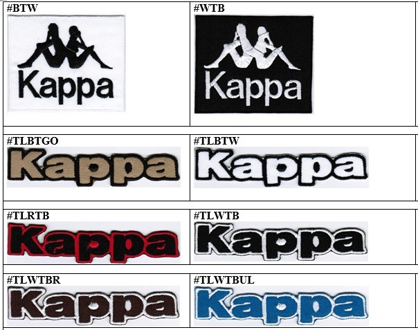 Kappa Badge Iron On Embroidered Patch - Embellishments & Finishes