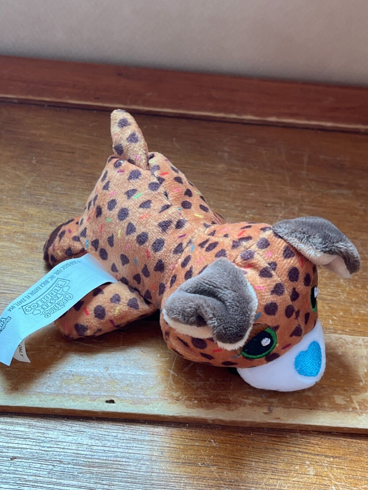 Small Cutetitos Taste Budditos Brown Plush Puppy Dog w Blue Heart ...