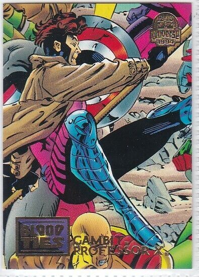 N) 1994 Marvel Universe Comics Card Blood Ties Gambit Professor X #32 ...