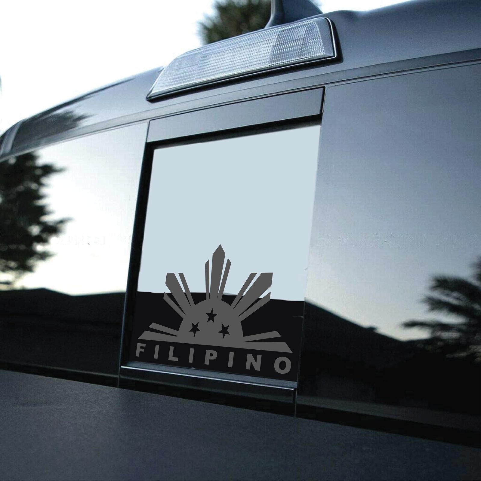 AnyStickerYouWant - Filipino Flag Vinyl Decal Rear Sliding Window ...