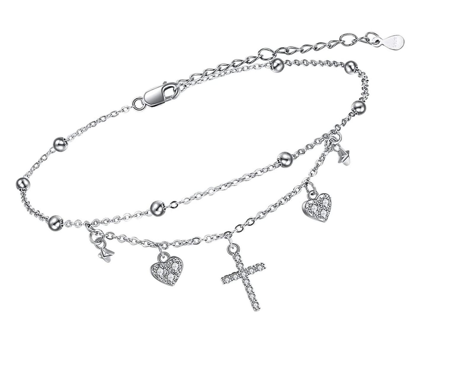 Evil Eye/Hamsa/Moon Star/Sunflower/Cross/Sea Turtle Ankle - Anklets