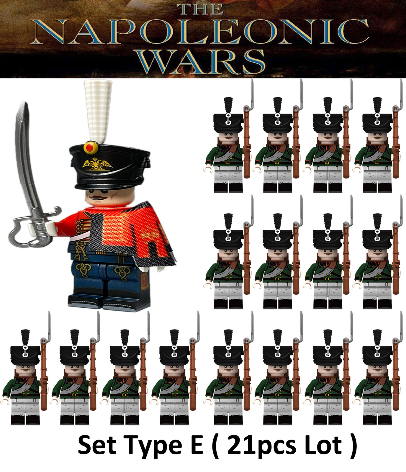 168pcs/set Napoleonic Wars Russia & Prussian Empires Army Soliders ...