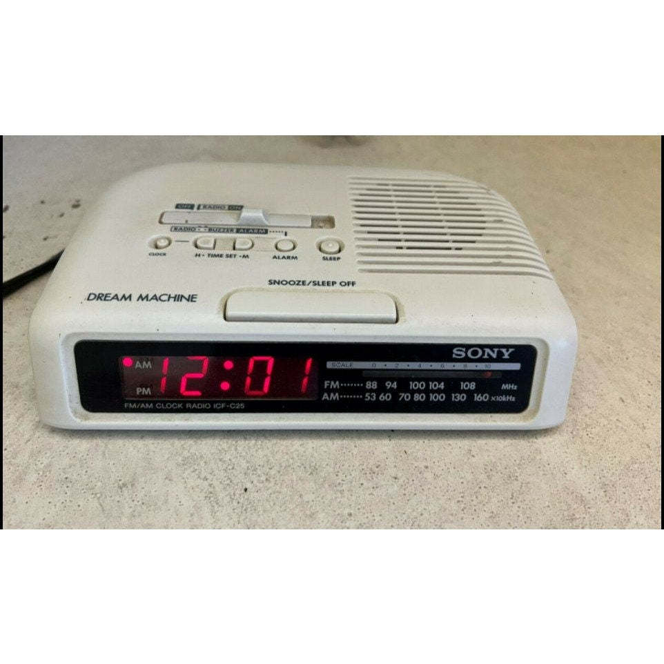 Sony Dream Machine ICF-C25 AM/FM Clock Radio Alarm - Digital Cameras