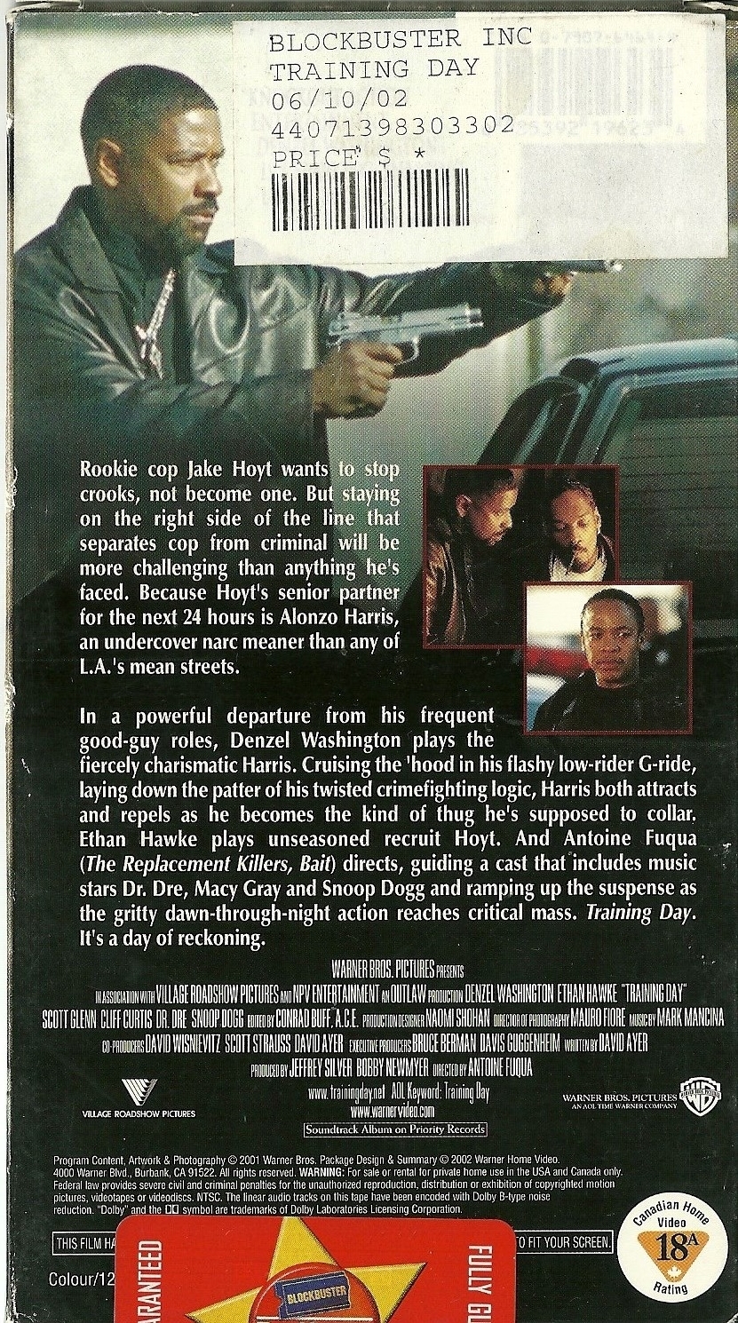 Training Day VHS Denzel Washington Ethan and 50 similar items