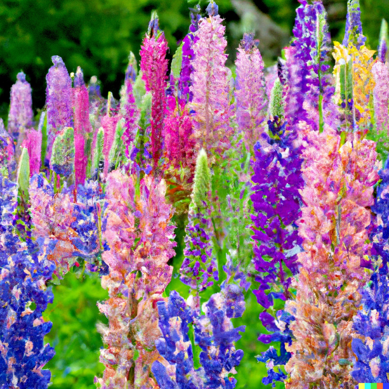VP 100+ Dwarf Lupine Seeds (Lupinus Hartwegii) Pixie Delight Mix ...