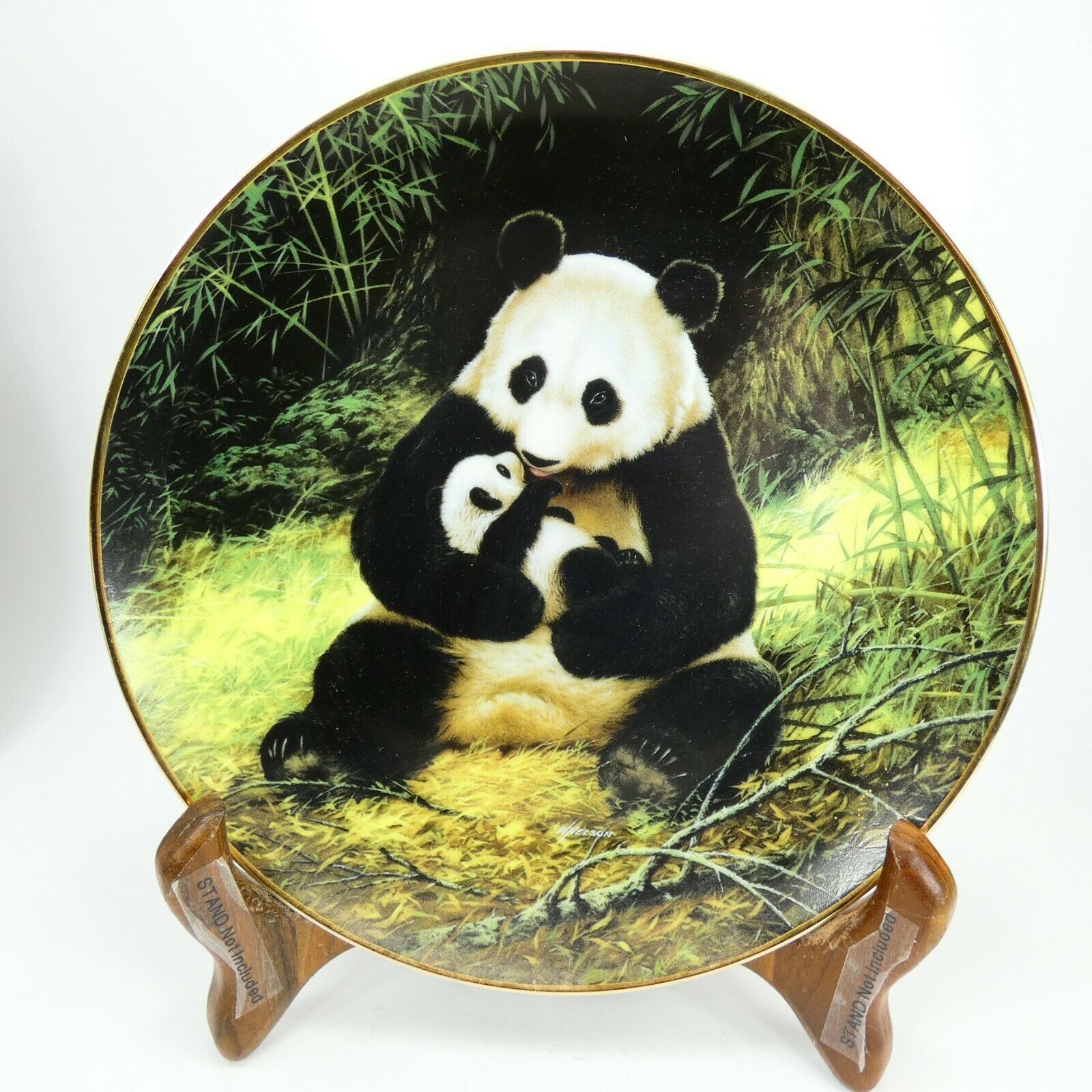 THE PANDA Will Nelson 1988 Collector Plate W L George Last of their ...
