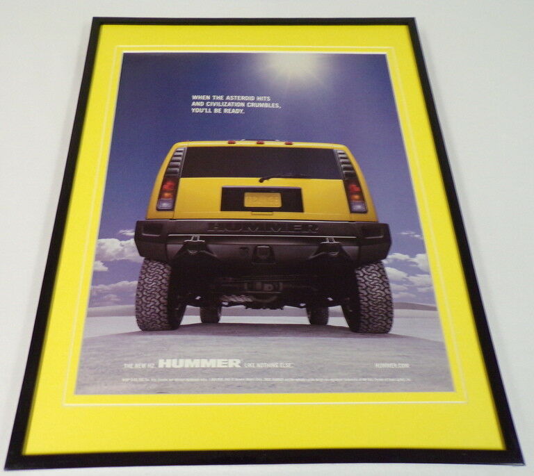 2002 Hummer H2 Framed 11x14 ORIGINAL Advertisement - Other