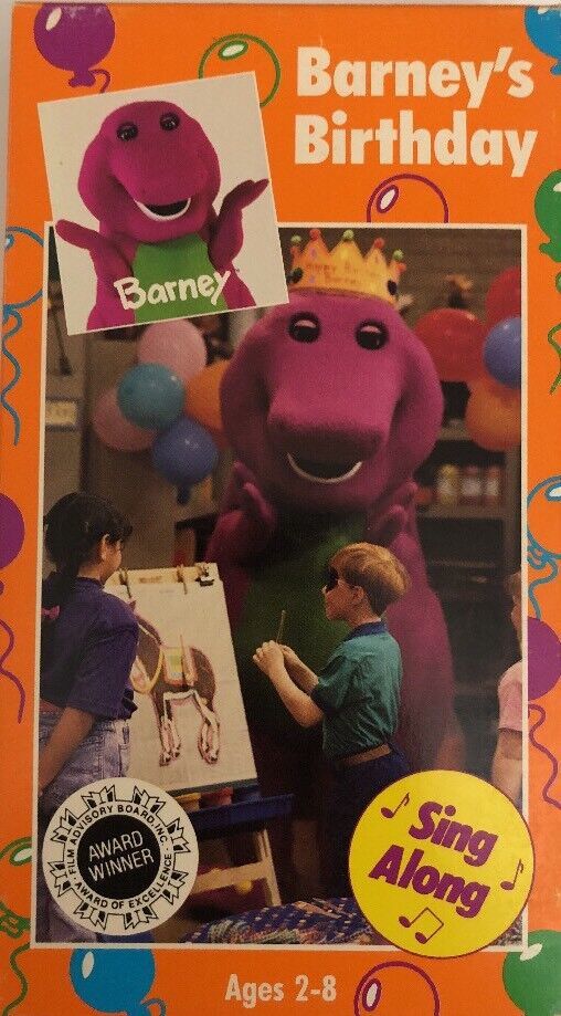 Barney-Barney's Birthday(VHS,1992)TESTED-RARE VINTAGE COLLECTIBLE-SHIPS ...