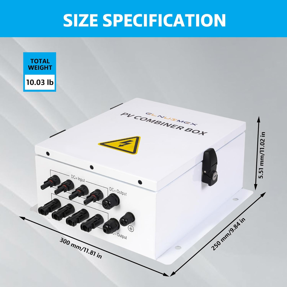 PV Combiner Box 4 String, IP65 Waterproof and 50 similar items