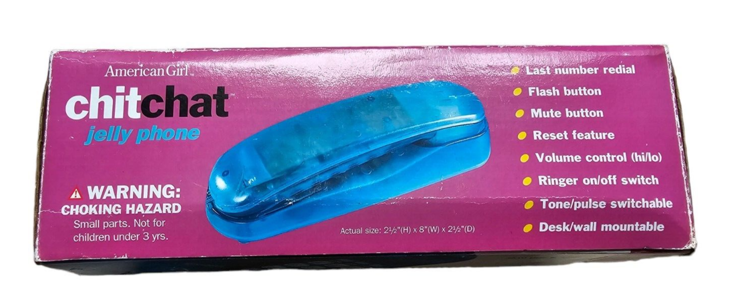 Unisonic American Girl Edition Clear Blue Landline Phone HTF RARE ...