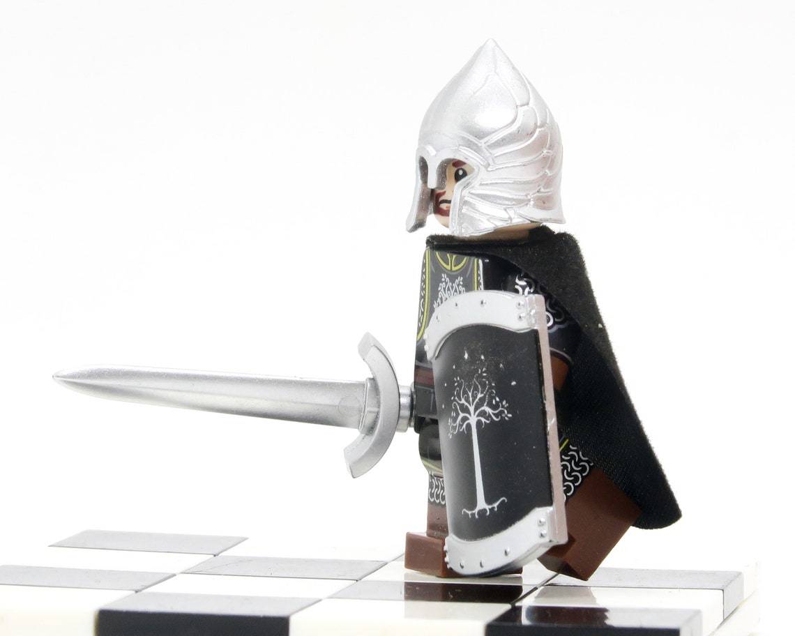 Lord of the Rings Gondor Soldier Swordsman Minifigures Weapons ...