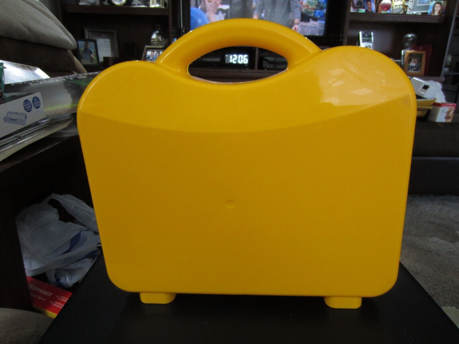 LEGO Yellow Travel Plastic Storage Carrying Case Tote with Handle ...
