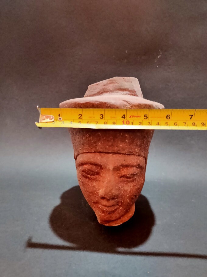 A unique and rare model of King Tutankhamun's head, handmade in Egypt ...