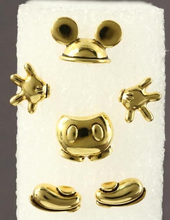 Costume Jewelry WALT DISNEY Gold Tone Mickey Mouse Cartoon Character ...