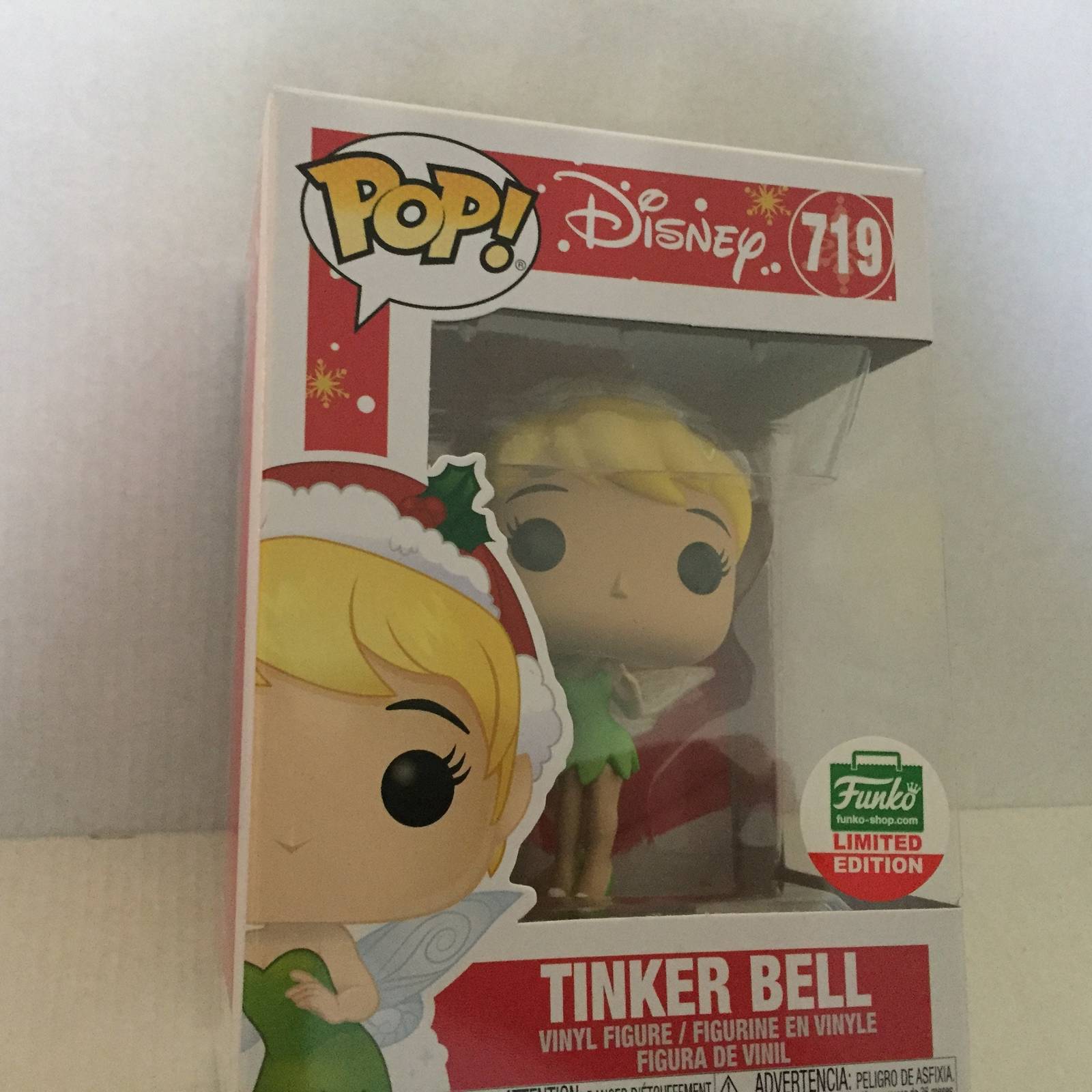 NEW Disney Limited Edition Holiday Tinker Bell Funko Pop Figure #719 ...