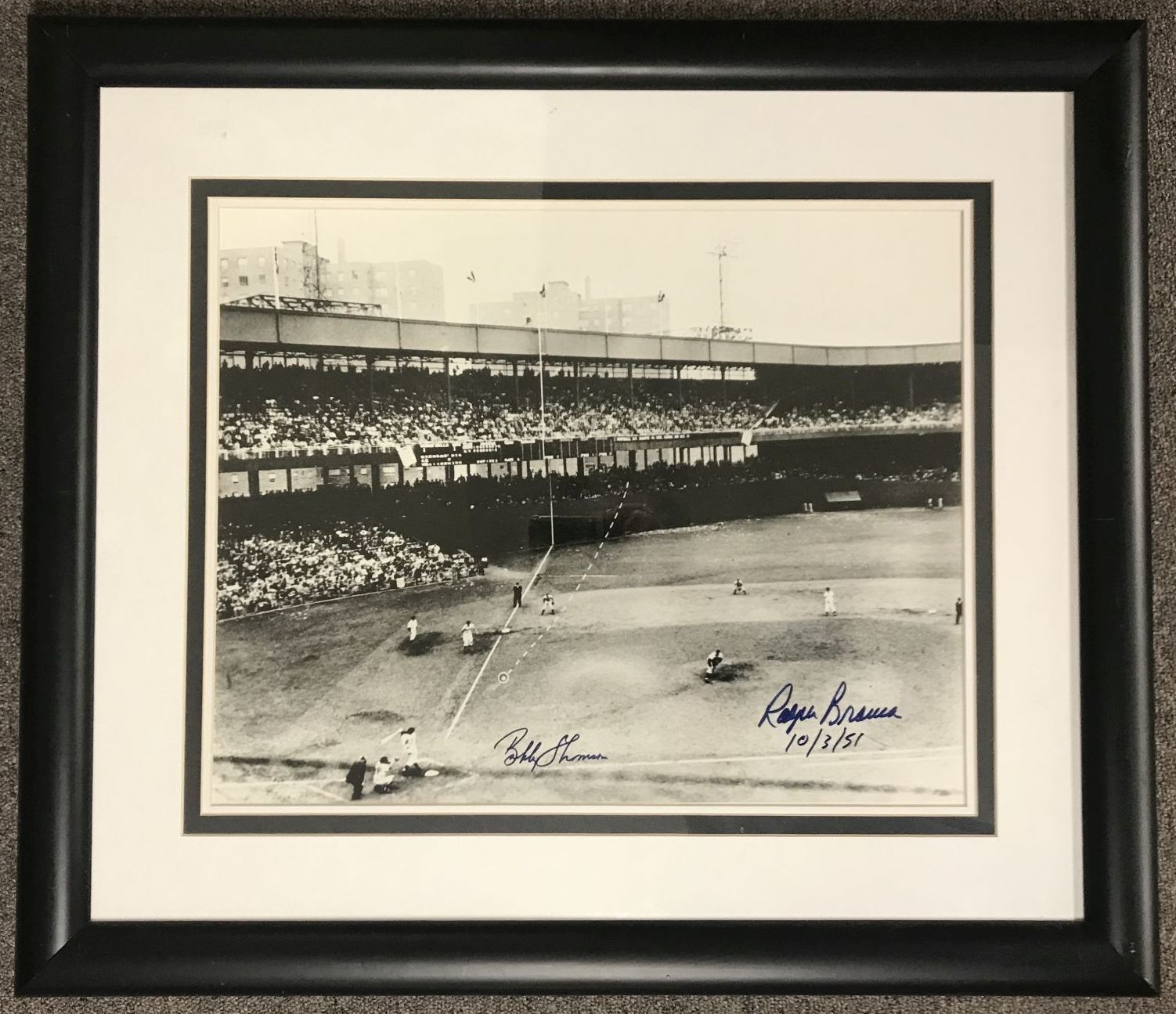 Bobby Thomson & Ralph Branca Signed Autographed 16x20 Photo Signed ...