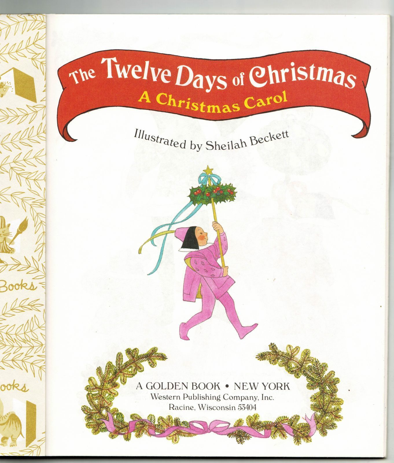 1992 The Twelve Days Of Christmas A Christmas Carol Song HC Little ...