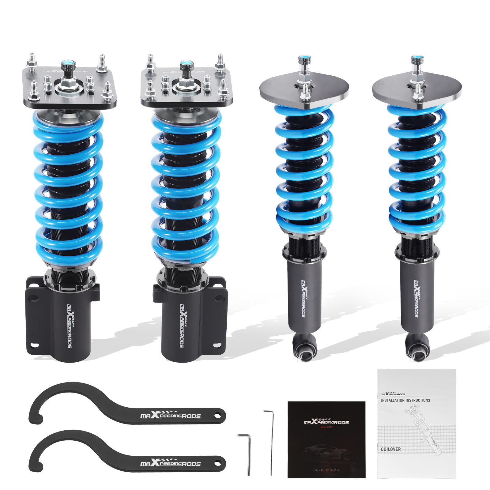 24 Level Damper Adjustable Coilovers Lowering Kit For Mazda RX-7 1985 ...