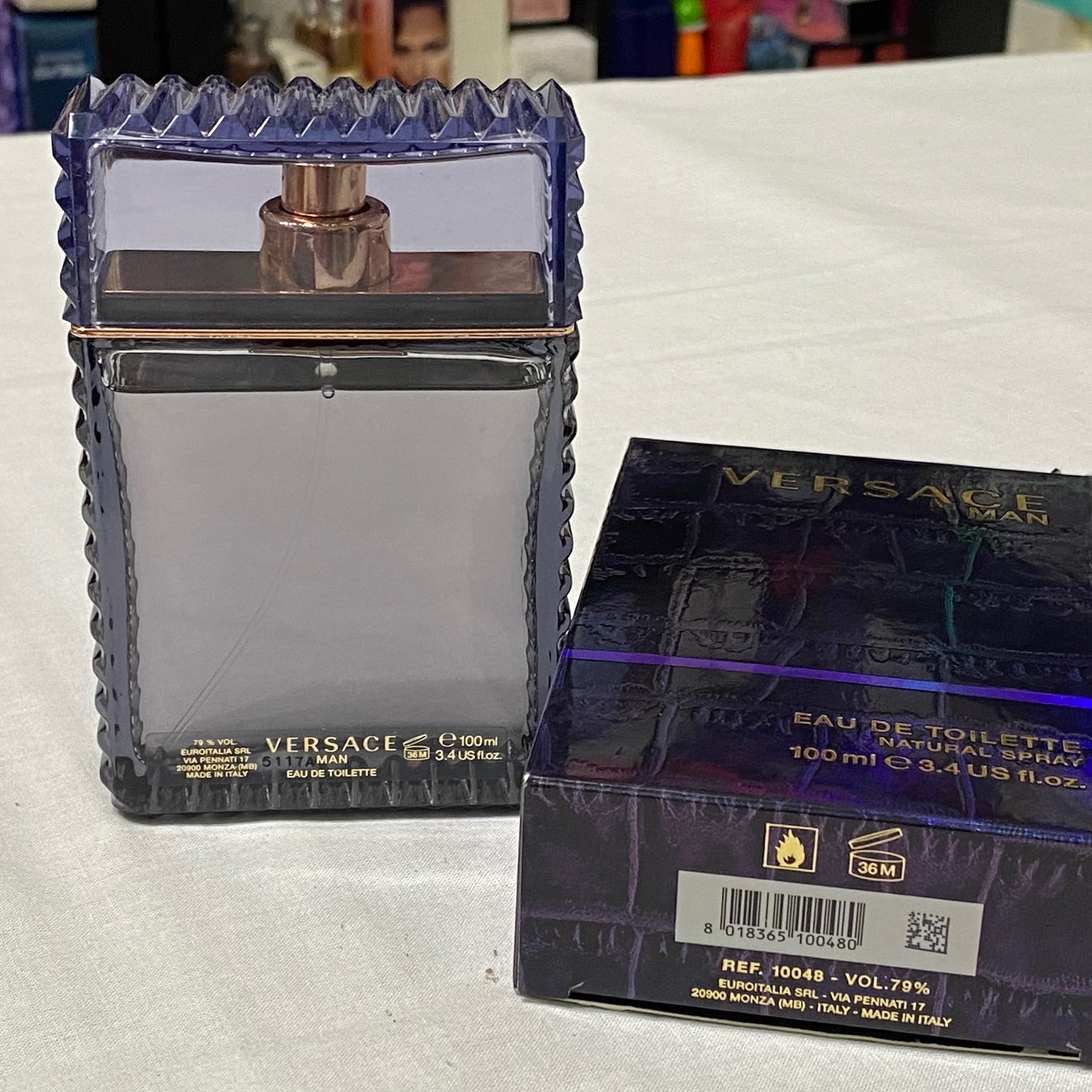 Versace Man "Purple" Versace for Men 3.4 fl.oz / 100 ml eau de toilette ...