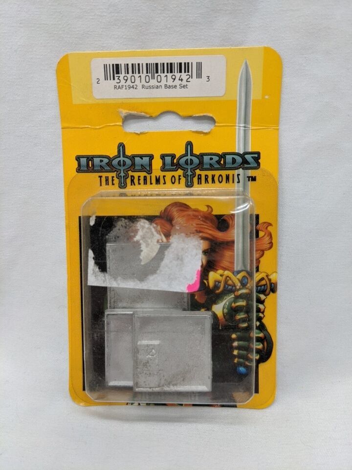 Iron Lords The Realms Of Arkonis Russian Base Set (2x1", 1x2") Metal ...