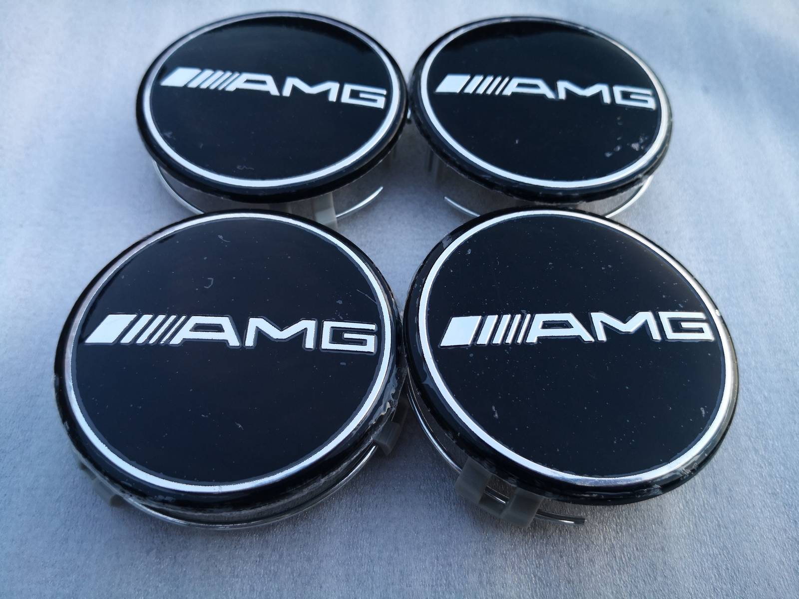 AMG Mercedes Alloy Wheel Centre Caps 75mm Badges Hub Emblem for ...