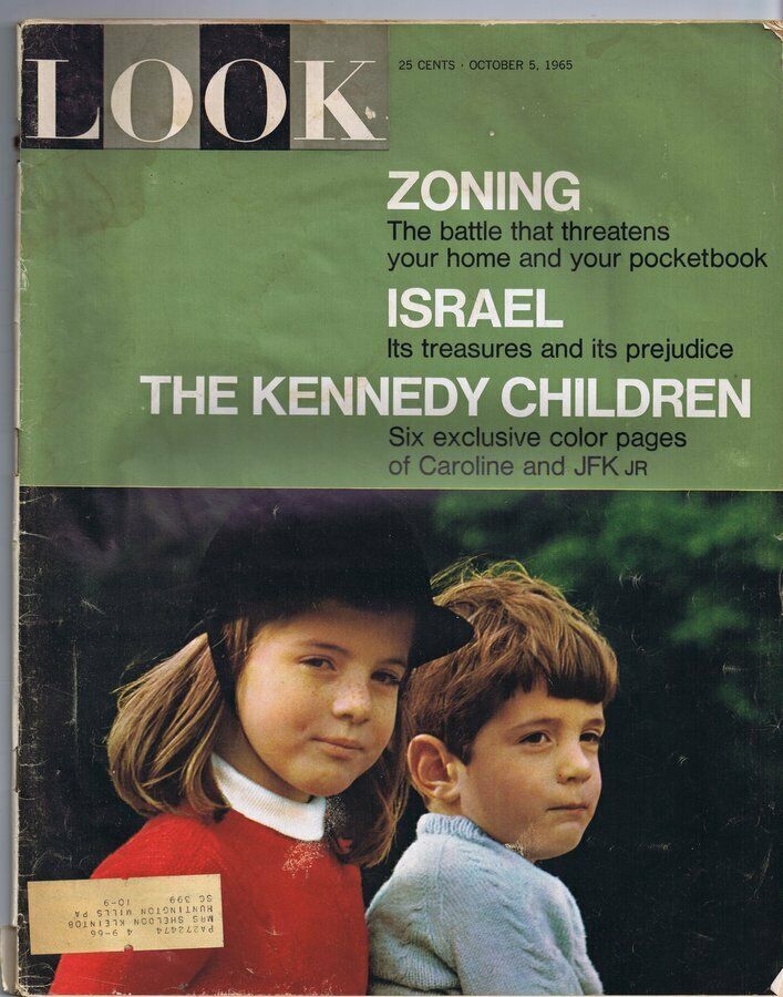 ORIGINAL Vintage Look Magazine October 5 1965 Caroline Kennedy & JFK Jr ...