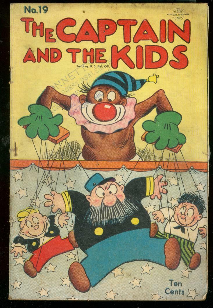 CAPTAIN AND THE KIDS #19 1950-United Features-Famous puppet cover-Art ...