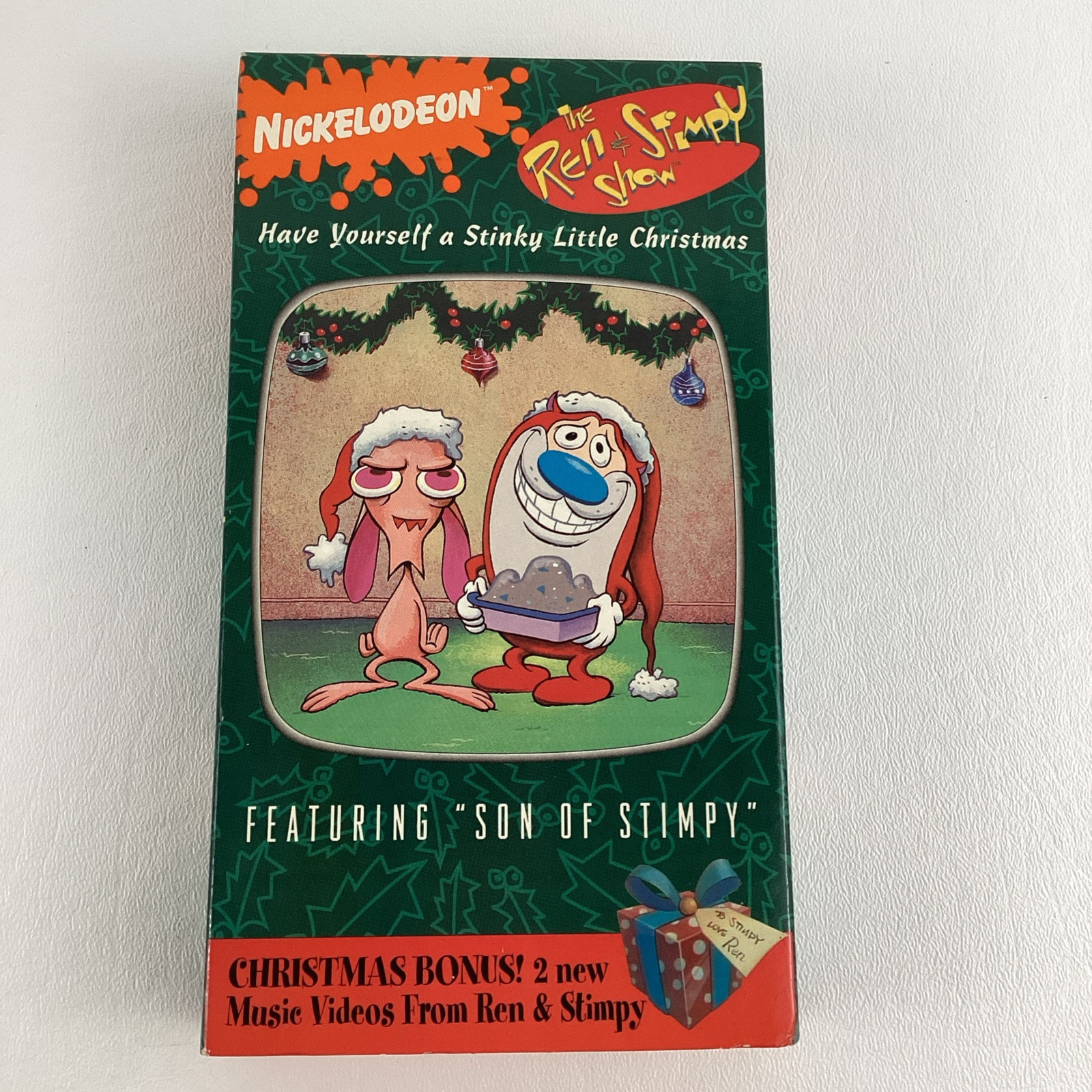 Nickelodeon Ren & Stimpy Show VHS Tape Christmas Bonus Features Vintage ...