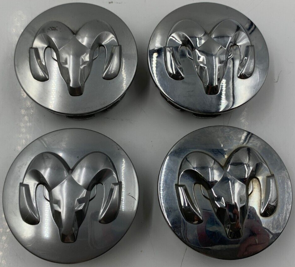 Dodge RAM Rim Wheel Center Cap Set of 4 Chrome 2-1/4 inch OEM E04B17085 ...