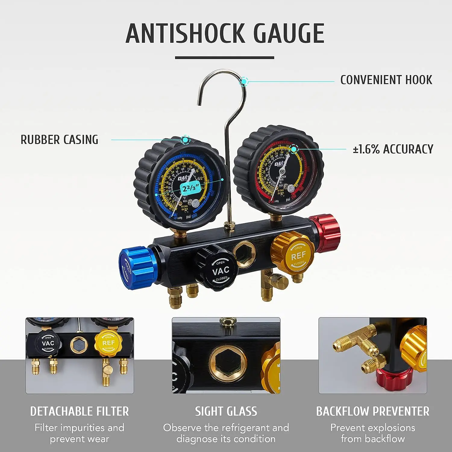 Way AC Gauge Set, AC Manifold Gauge Set for and 50 similar items