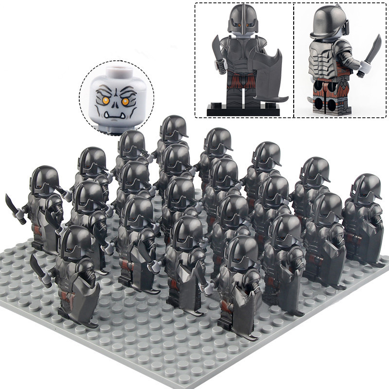 Orcs Army of Gundabad Heavy Armor The Hobbit Lord Of The Rings 21pcs Minifigures - Building Toy ...