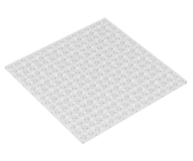 Minifigure 16X16 Base Plate Clear Ice Building Parts Diy US Seller ...
