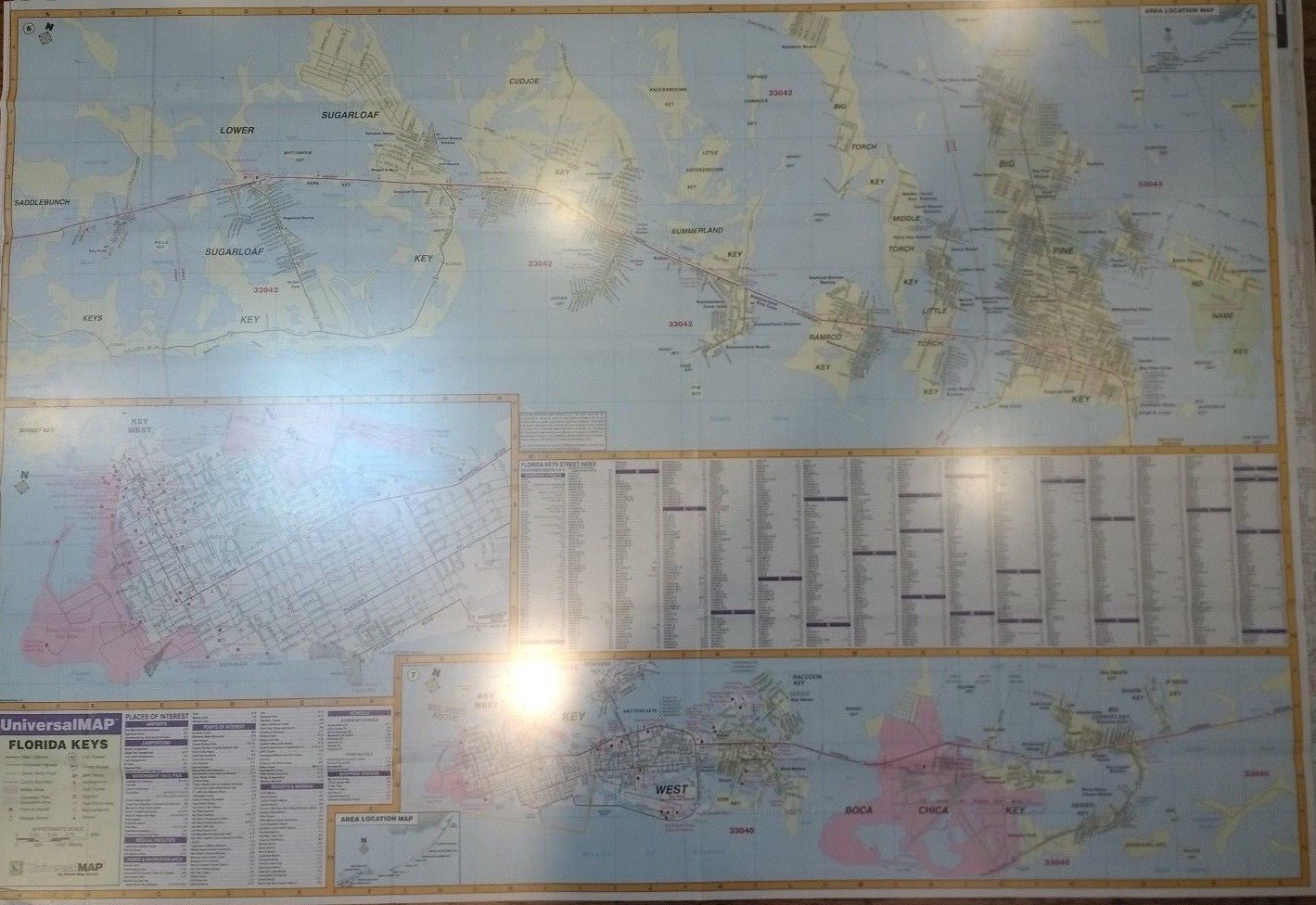 Florida Keys Laminated Wall Map (K) - Maps & Atlases