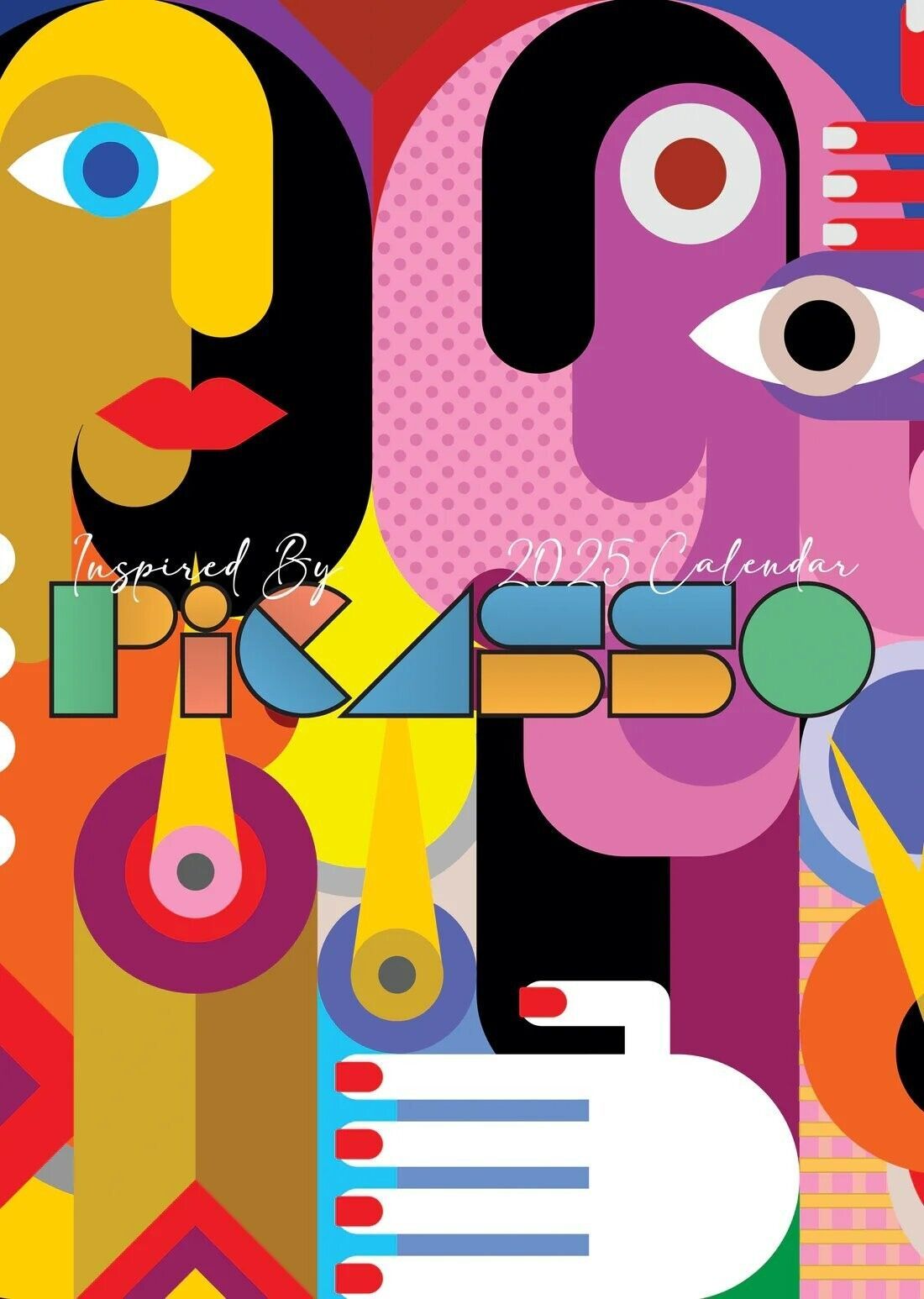 Picasso A3 Calendar 2025 - Month To View - Art - Wirobound - Calendars