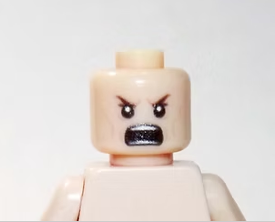 BBStore Buy Minifigures Limited Angry Yelling Head Minifigure Head DIY ...