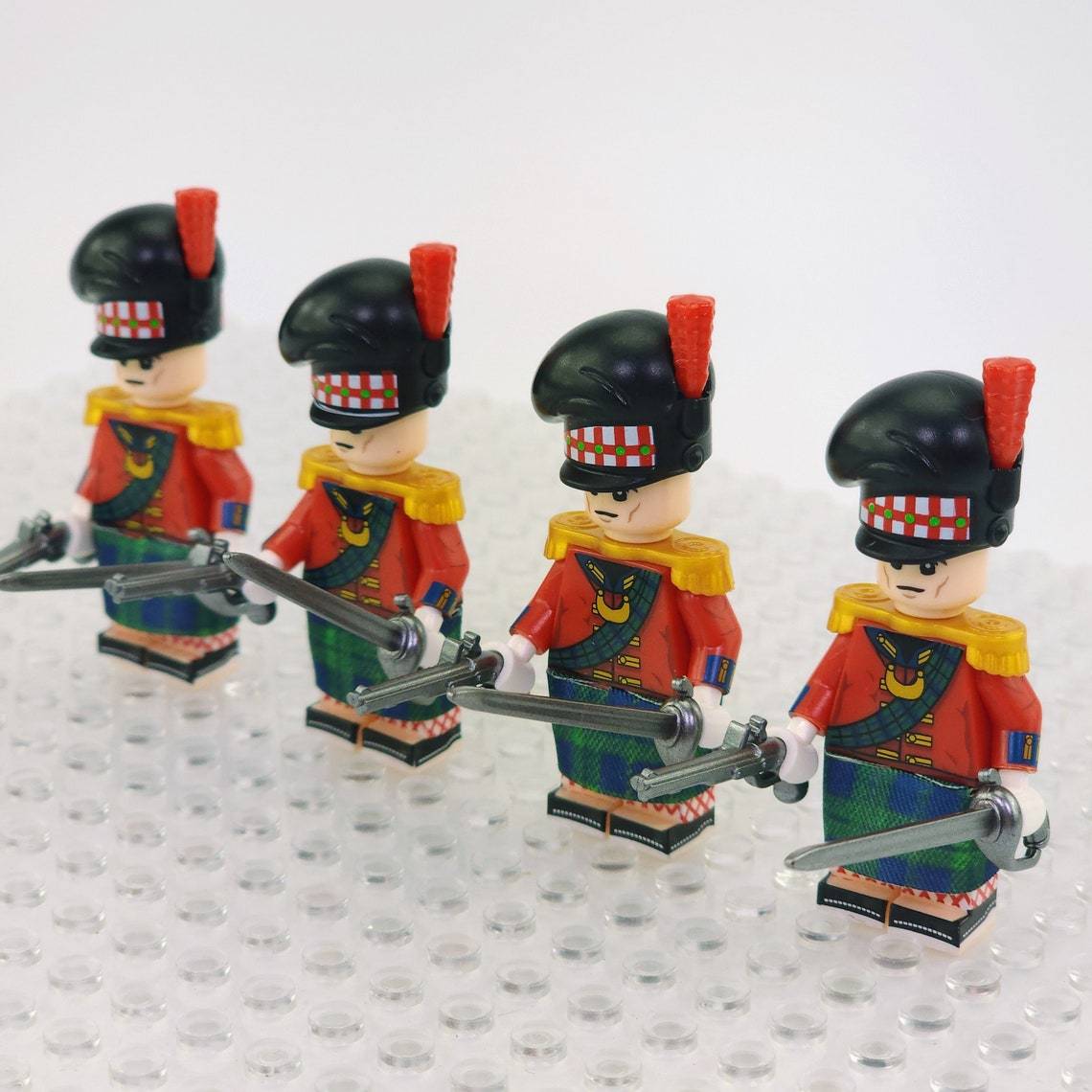 4pcs Officer Of the Highland Infantry Napoleonic Wars Minifigures ...