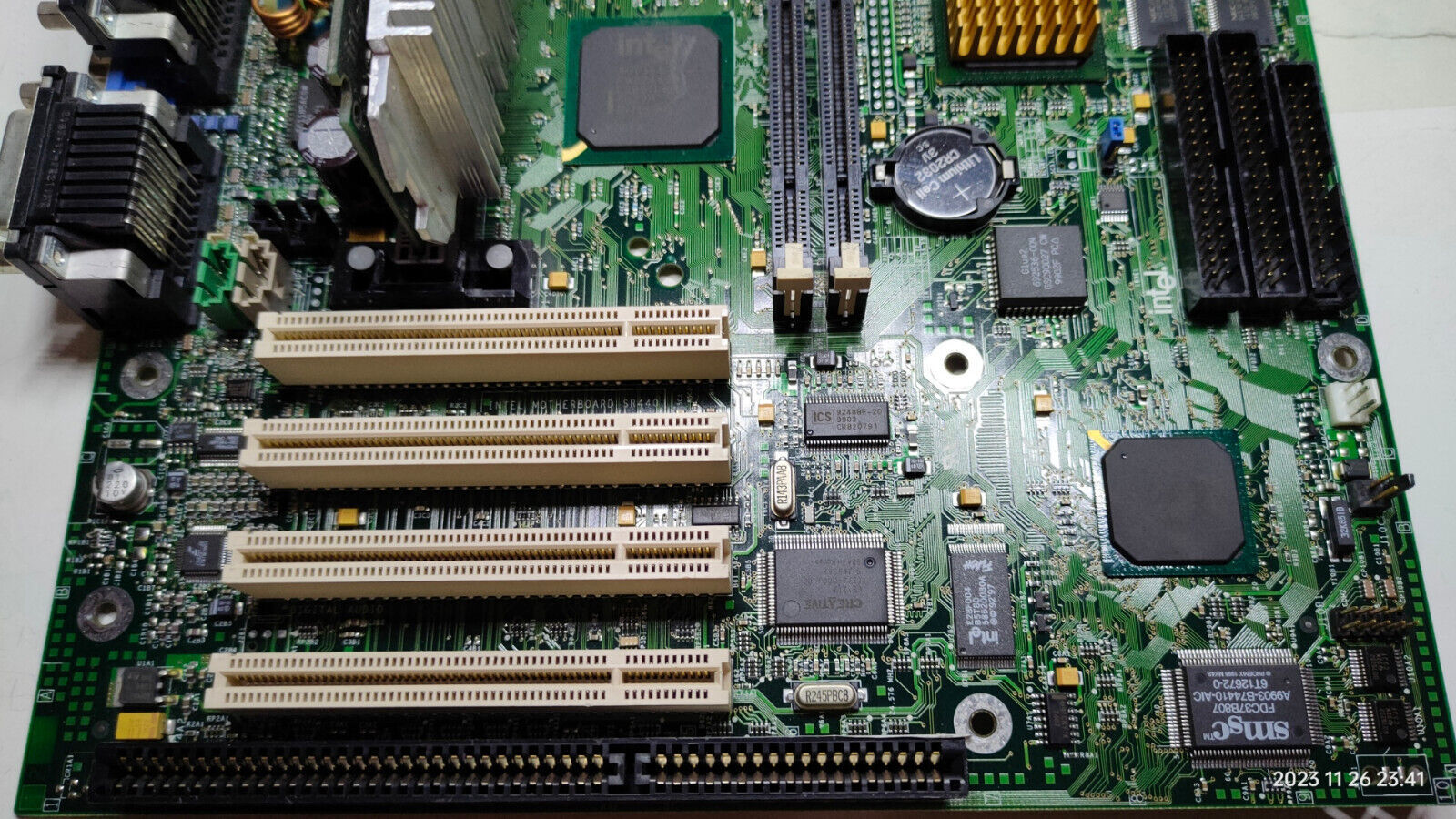 Slot 1 ATX Riva TNT Intel SR440BX SunRiver Motherboard + CPU & 128 MB ...