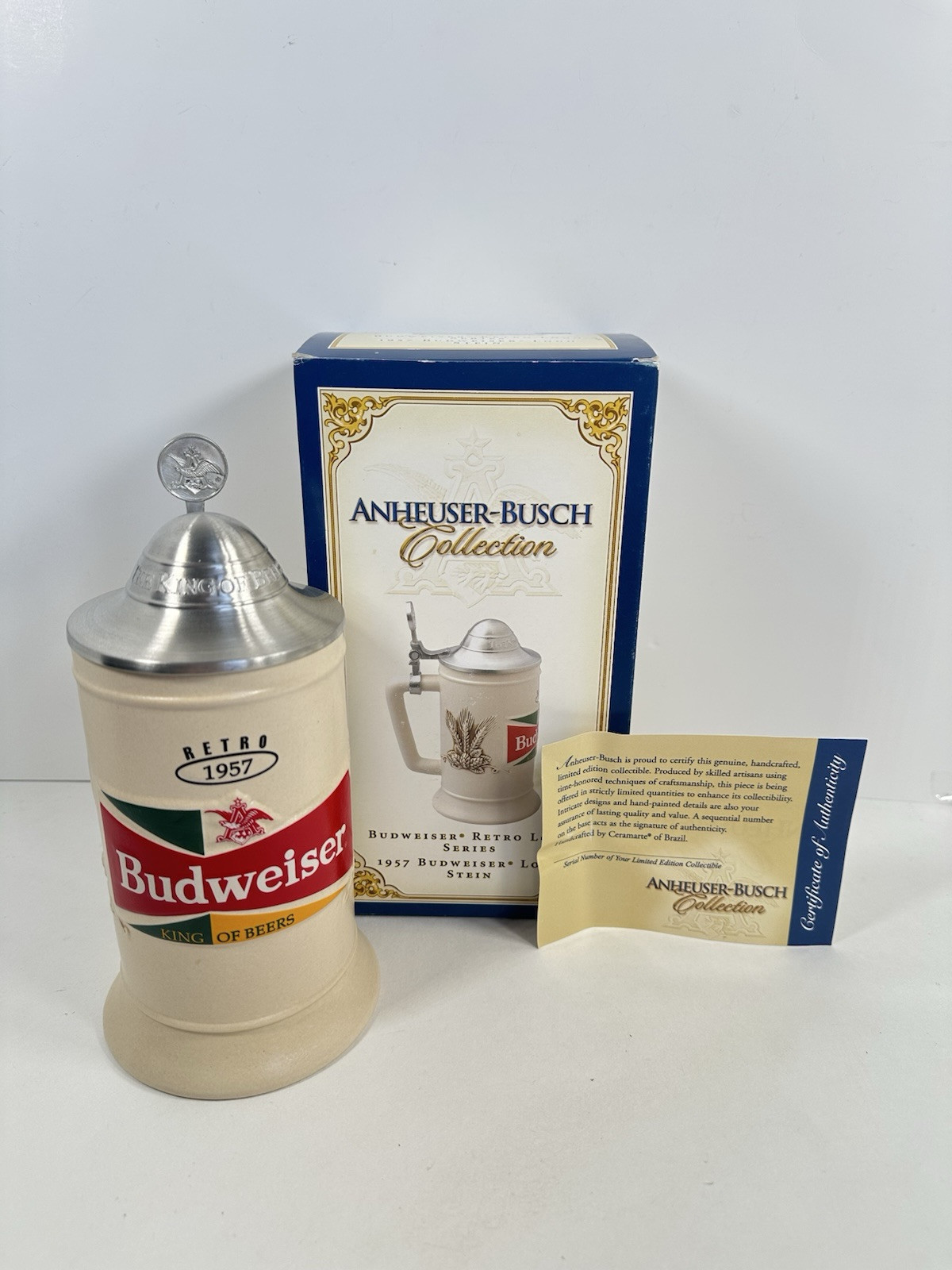2006 Anheuser Busch Collection 1957 Budweiser RETRO LOGO Series Beer ...